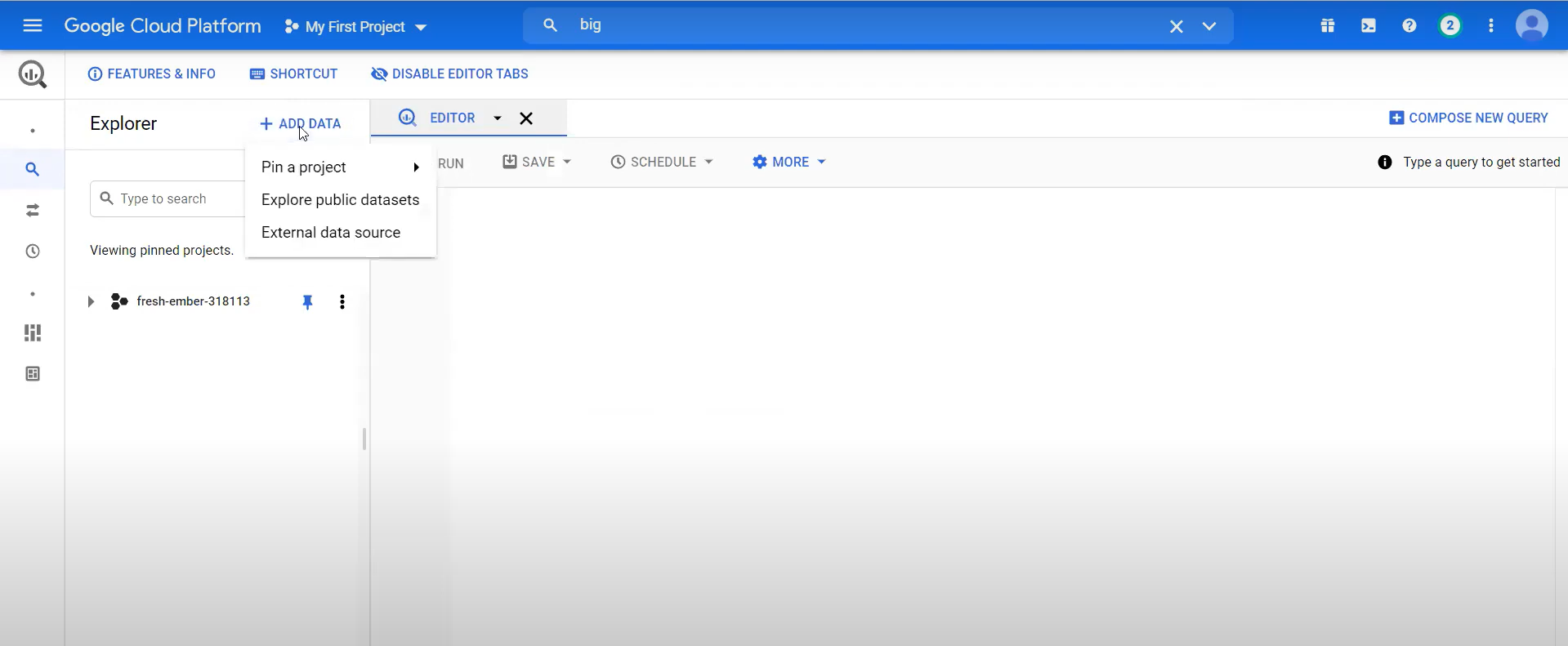 Introduction to Federated Query BigQuery
